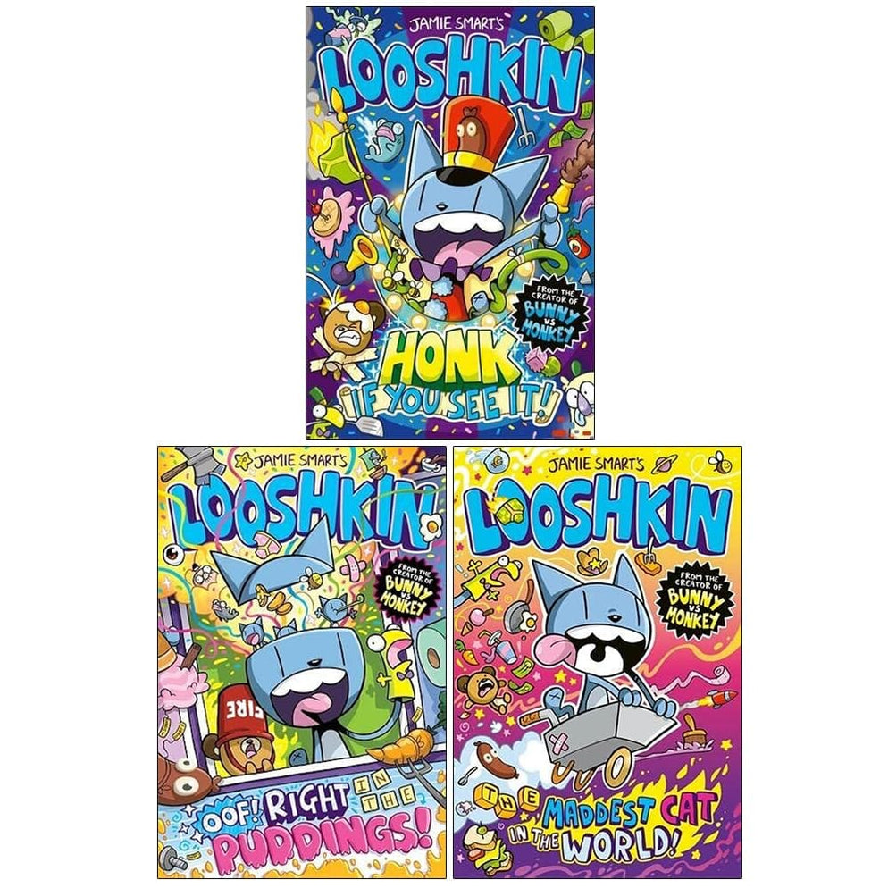 Looshkin by Jamie Smart: 3 Books Graphic Novels Collection Set - Ages ...