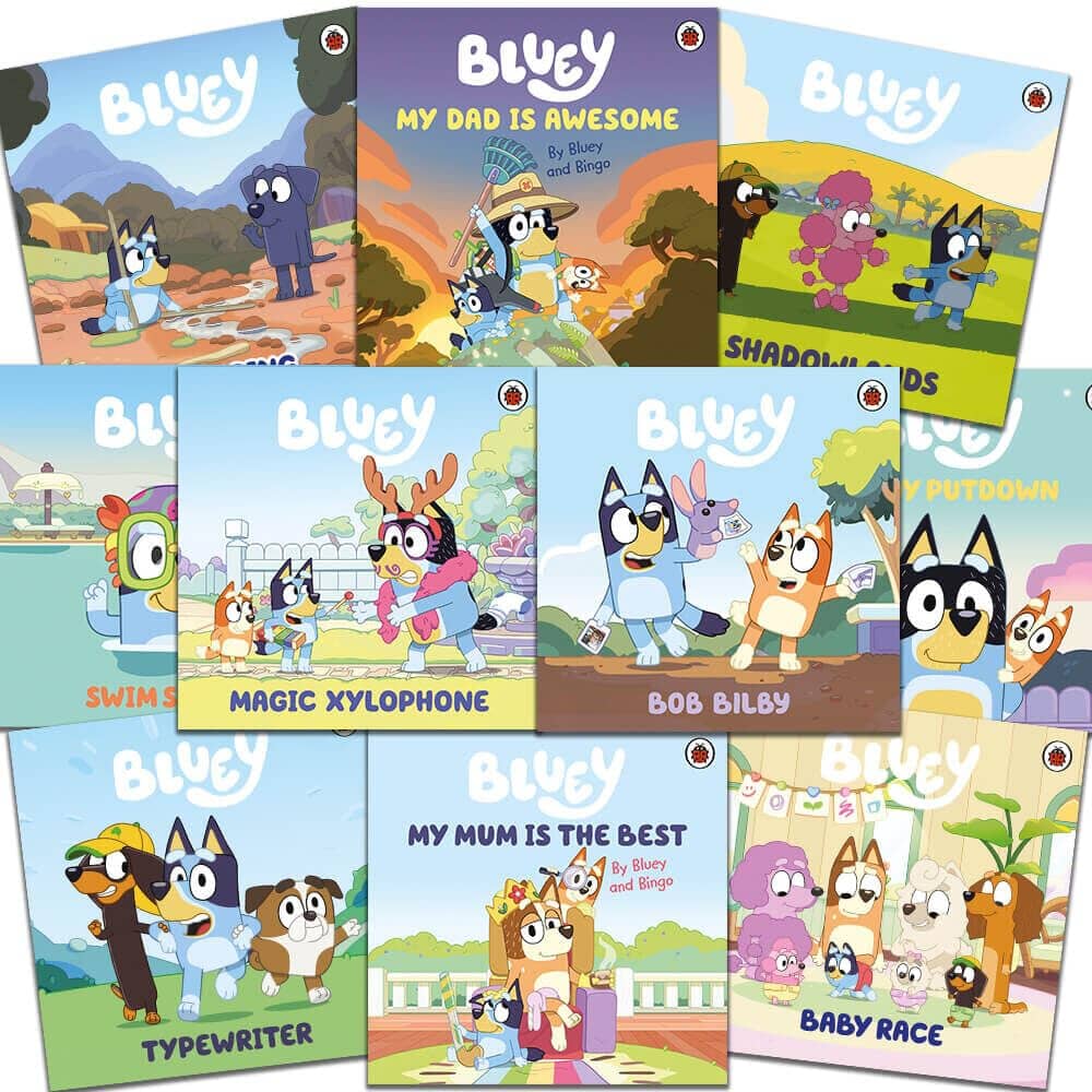 Bluey Kids Collection: 10 Picture Books Set - Ages 3+ - Paperback ...