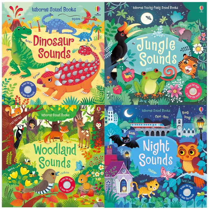 Usborne Sound Books by Sam Taplin 4 Books Collection Set - Ages 0-5 ...