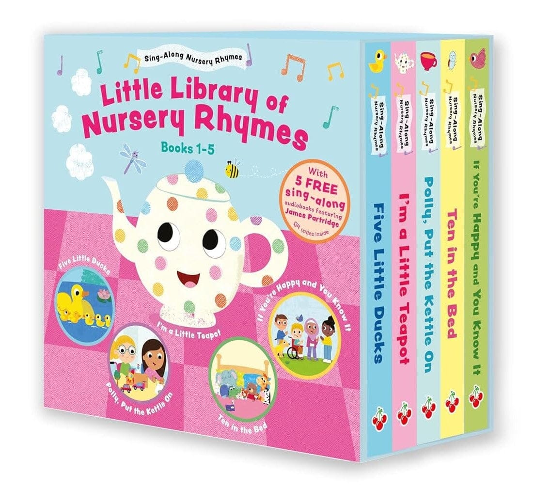 Sing-Along Nursery Rhymes illustrated 5 Board Books Collection Box Set ...