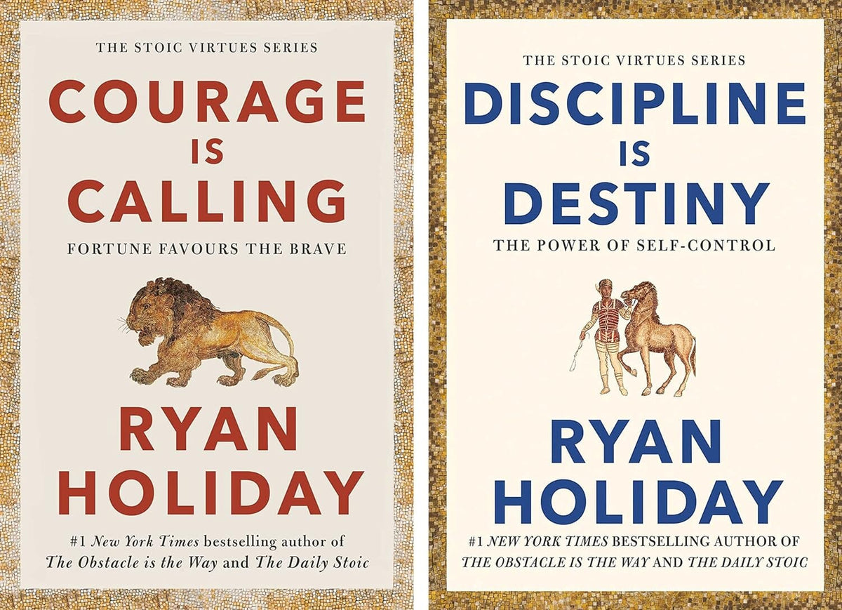 The Stoic Virtues Series By Ryan Holiday 2 Books Collection Non Fict