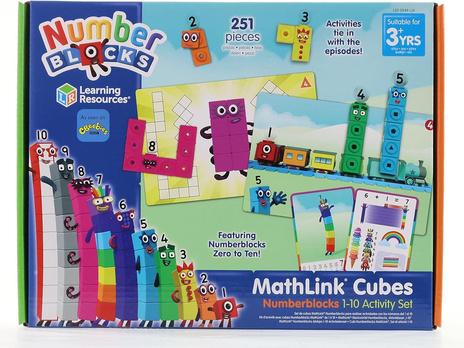 MathLink Cubes Numberblocks 1-10 Activity Set by Learning Resources ...