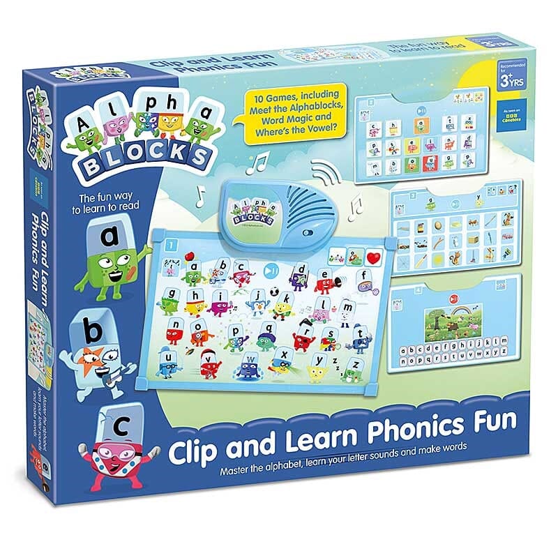 Alphablocks Clip & Learn Phonics Fun (10 Phonics Games) By Trends UK ...
