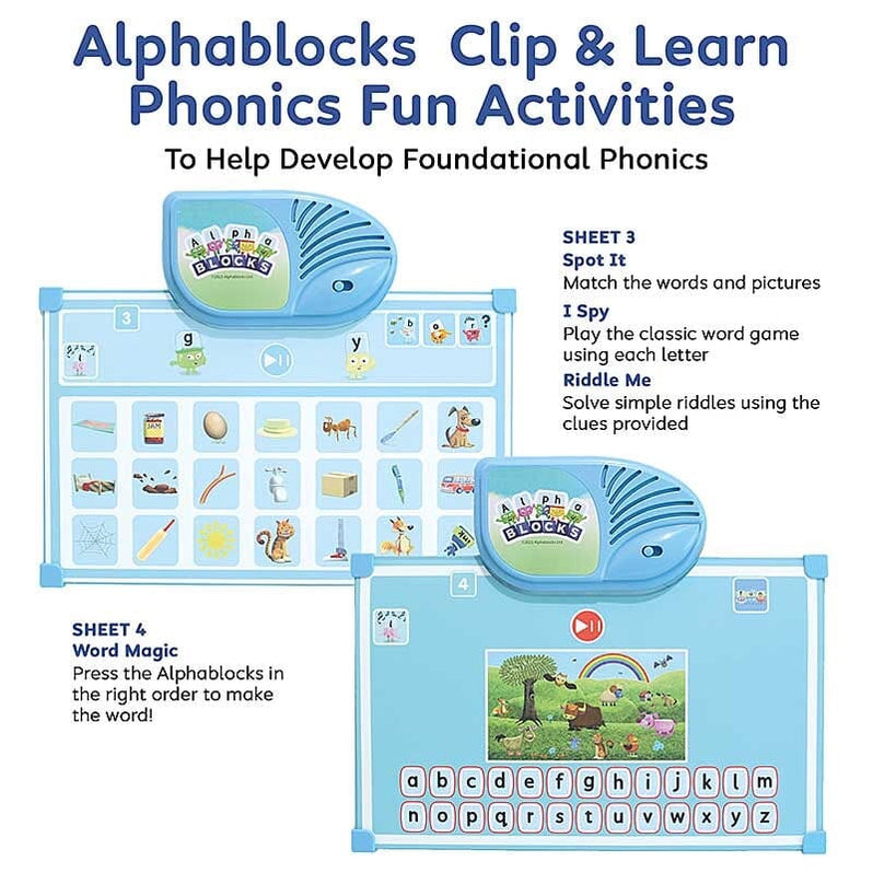 Alphablocks Clip & Learn Phonics Fun (10 Phonics Games) By Trends UK ...