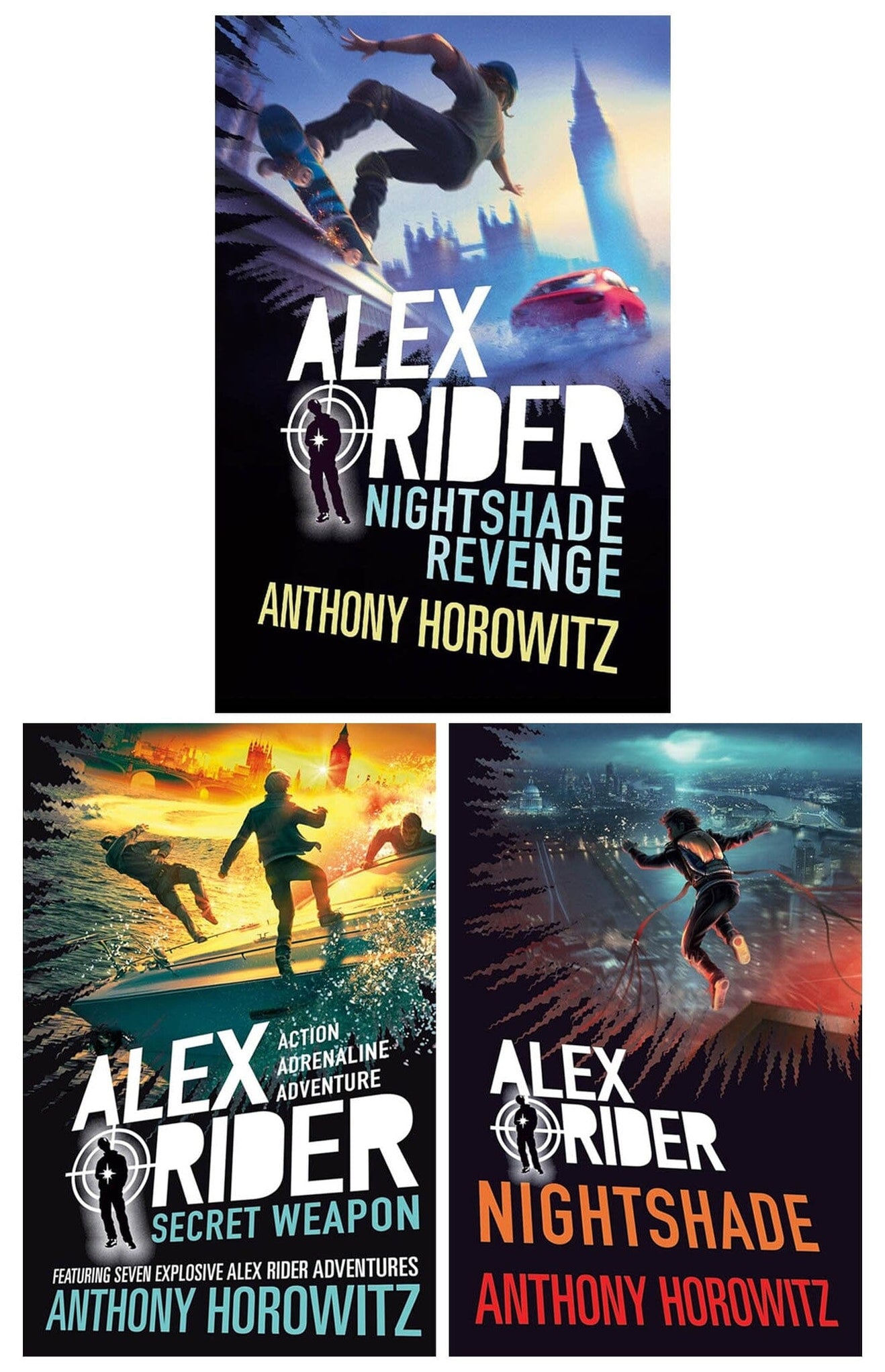 Alex Rider by Anthony Horowitz: 3 Books Collection Set - Ages 9-12 - P ...