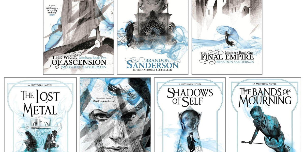 Mistborn Series by Brandon Sanderson Complete 7 Books Collection Set ...