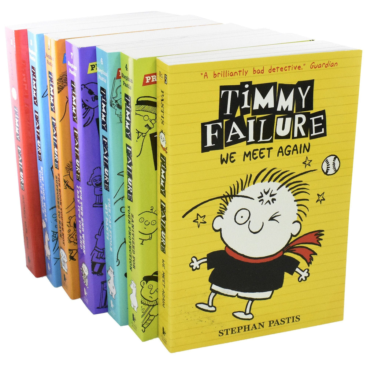 Timmy Failure Series by Stephan Pastis 1-7 Books Collection Set - Ages ...