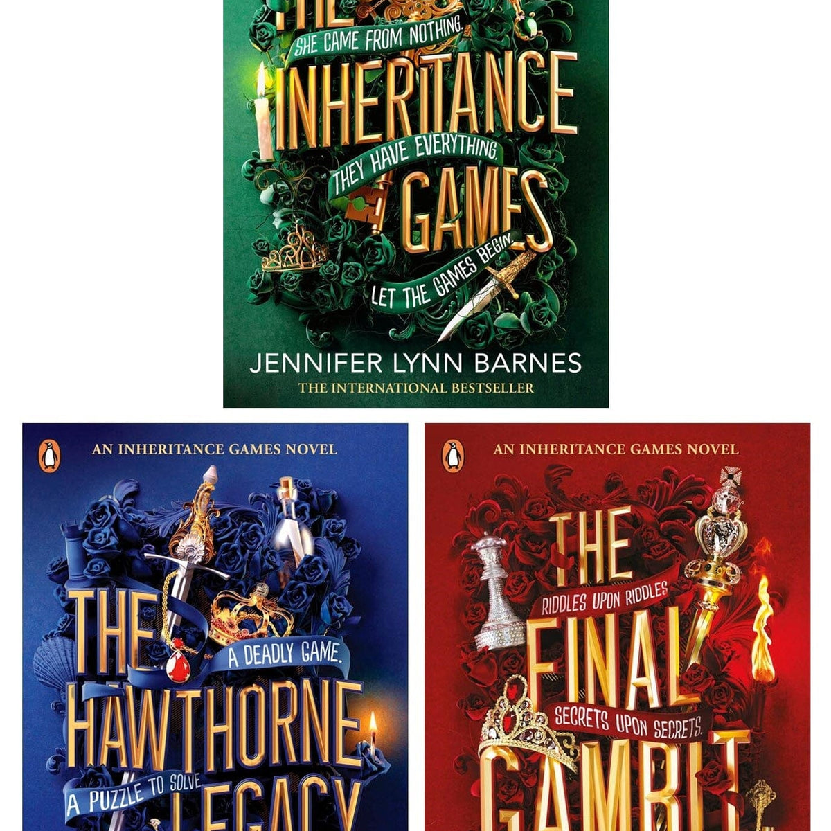 The Inheritance Games Series By Jennifer Lynn Barnes 3 Books Collectio ...