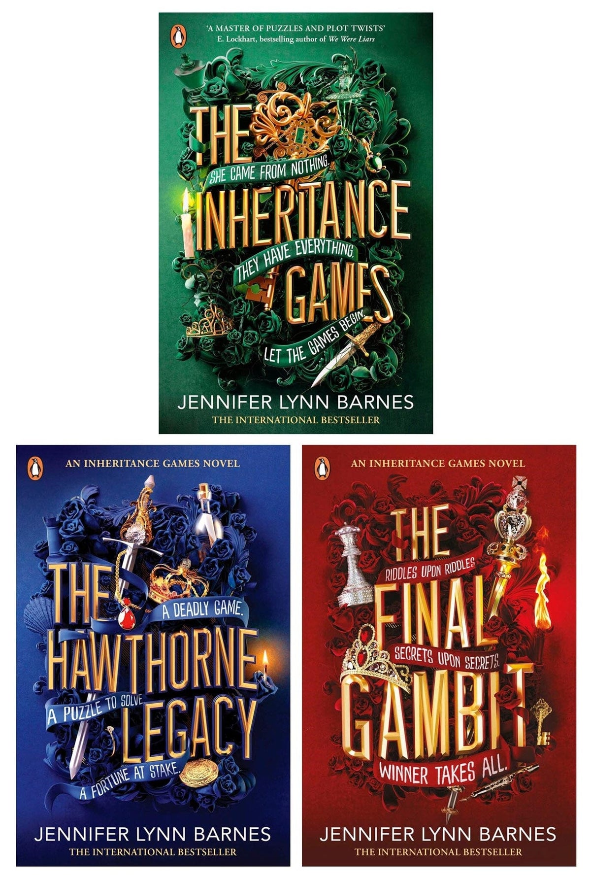 The Inheritance Games Series By Jennifer Lynn Barnes 3 Books Collectio ...