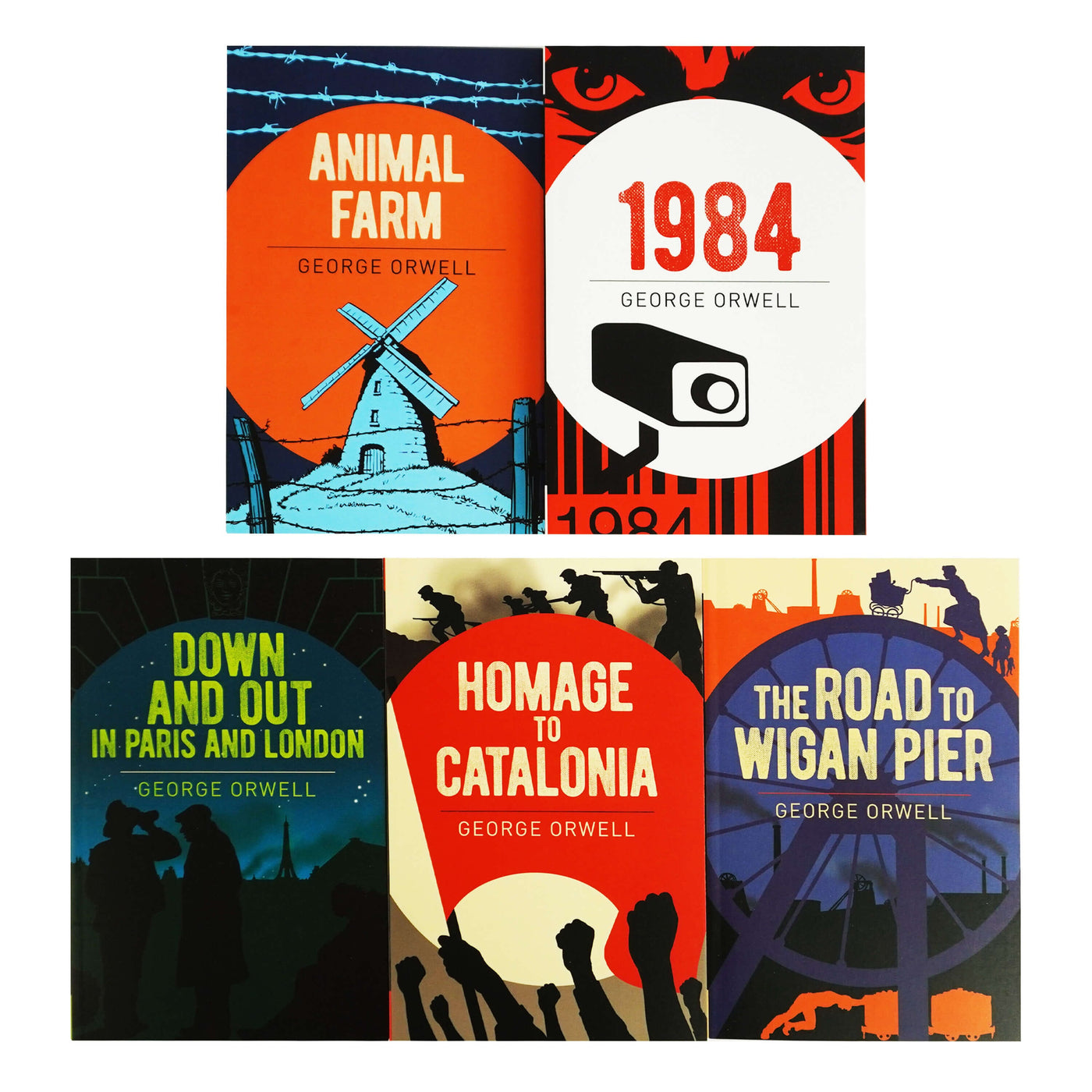 The Classic George Orwell Collection 5 Books Box Set - Fiction - Paper ...