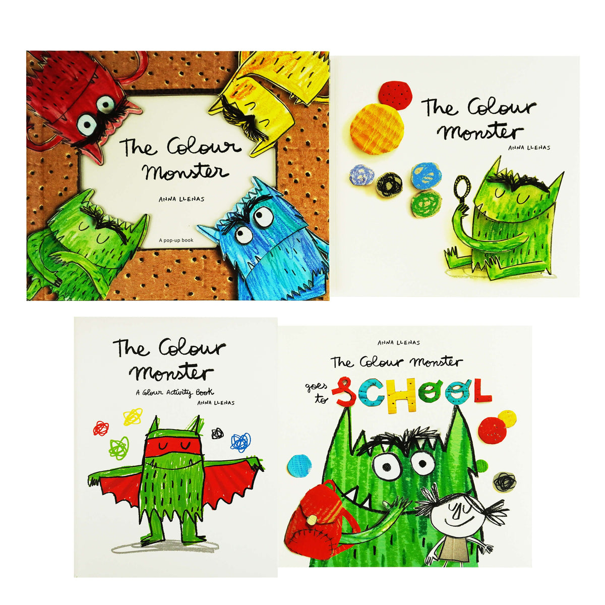 The Colour Monster by Anna Llenas: 4 Books Collection Set - Ages 2-4 ...
