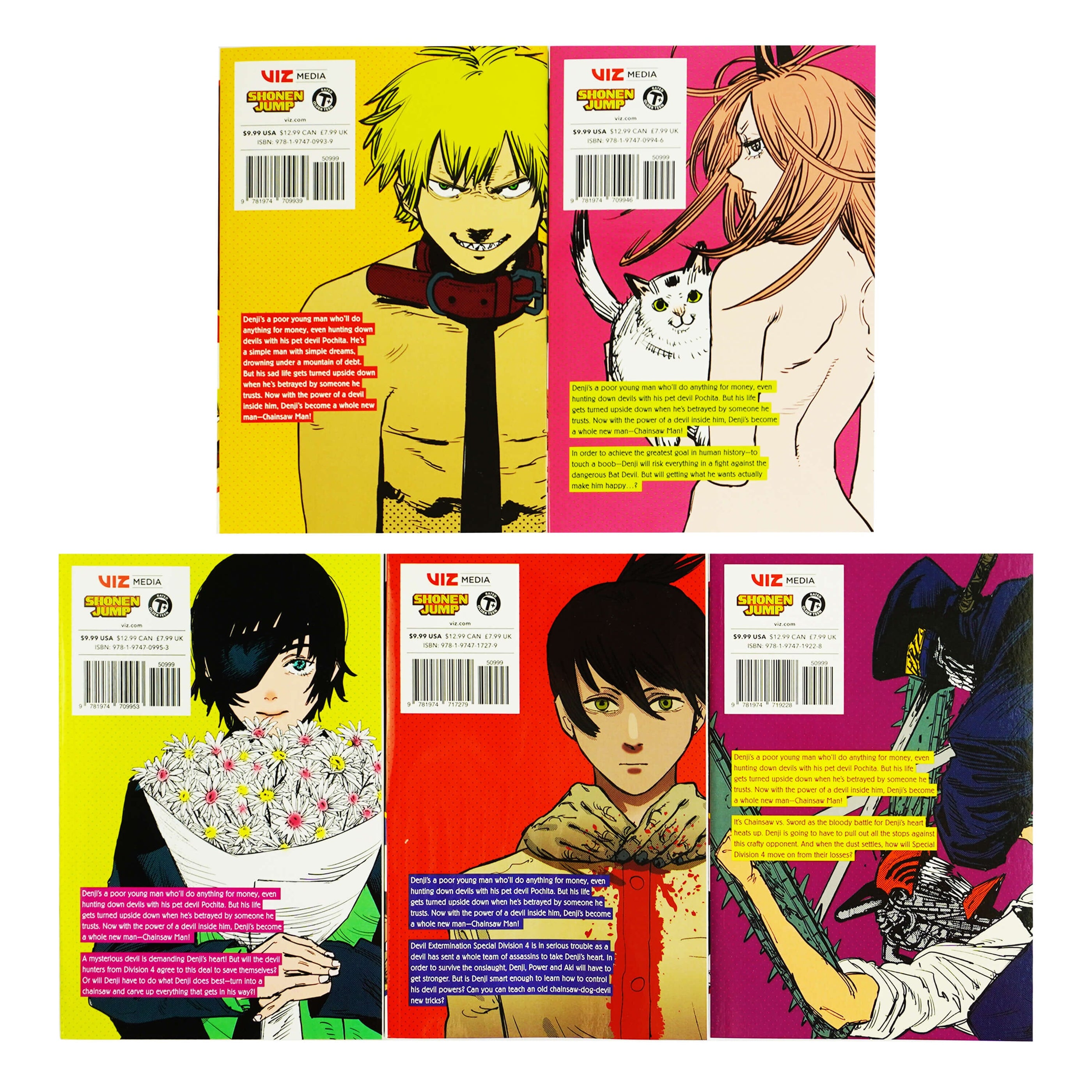 Chainsaw Man by Tatsuki Fujimoto: Vol. 1-5 Collection Set - Manga - Pa ...
