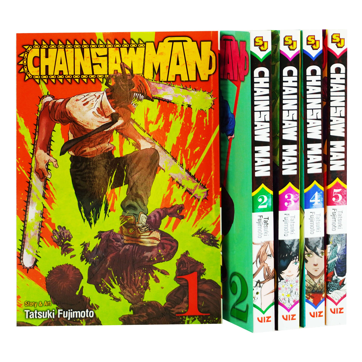 Chainsaw Man by Tatsuki Fujimoto: Vol. 1-5 Collection Set - Manga - Pa ...