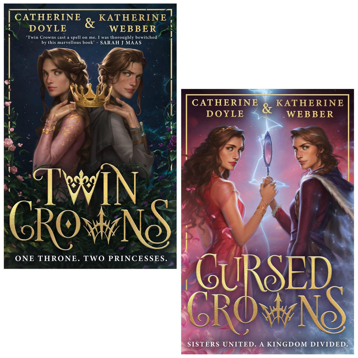 Twin Crowns Series By Katherine Webber and Catherine Doyle 2 Books Col ...