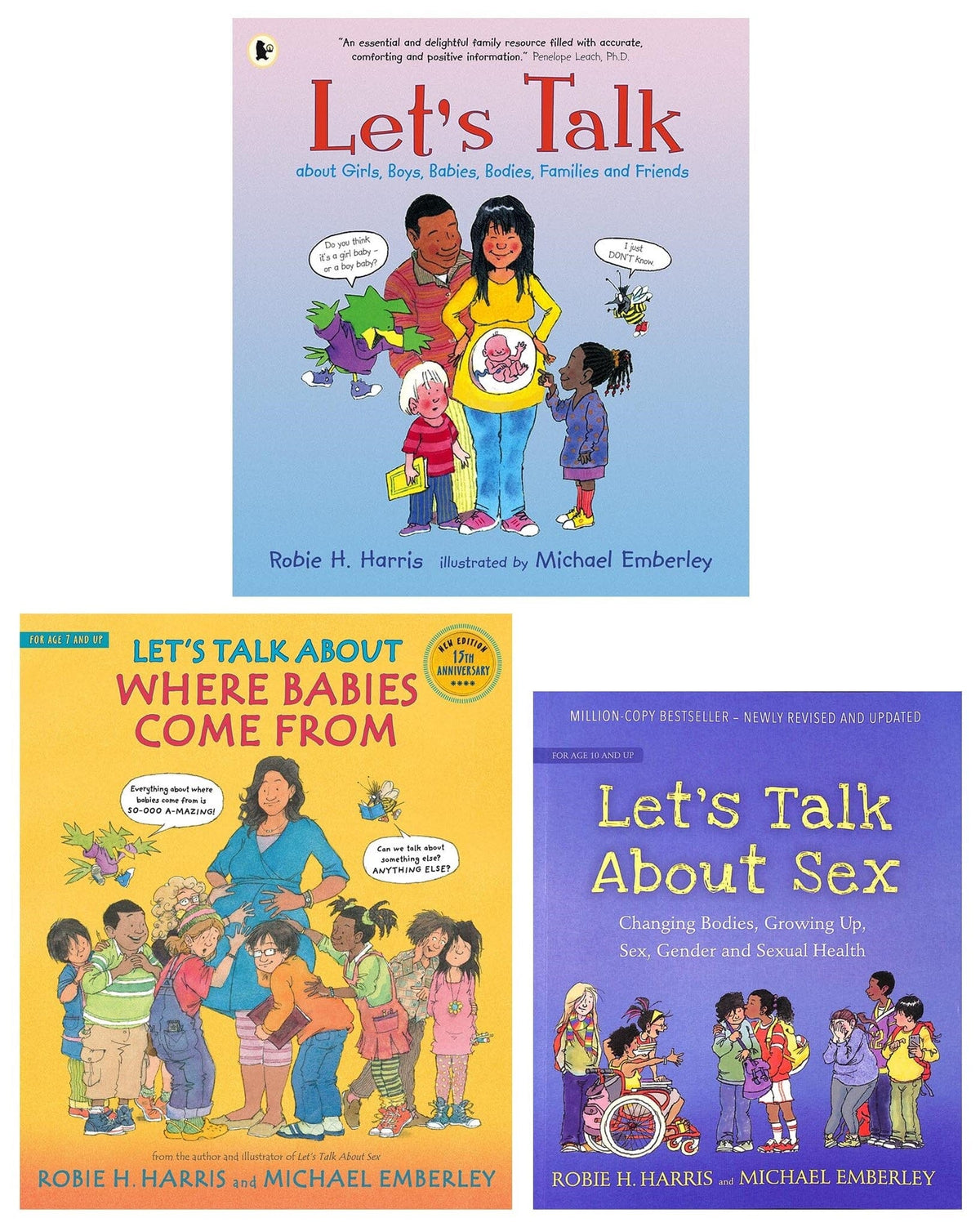 Lets Talk Series By Robie H. Harris And Michael Emberley 3 Books Colle ...
