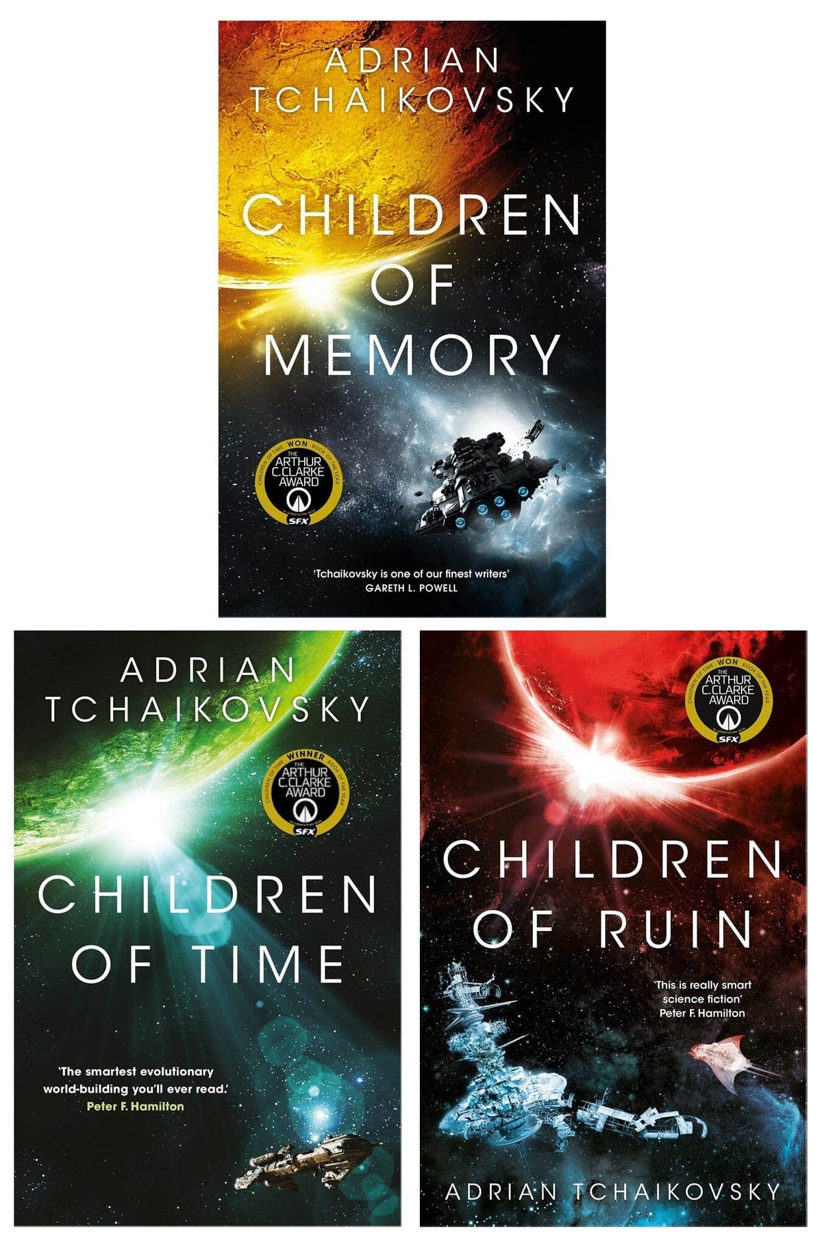 Children of Time Series By Adrian Tchaikovsky 3 Books Collection Set ...