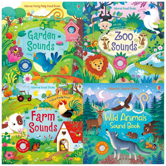Usborne Sound Books By Sam Taplin 4 Books Collection Set (Series 2 ...