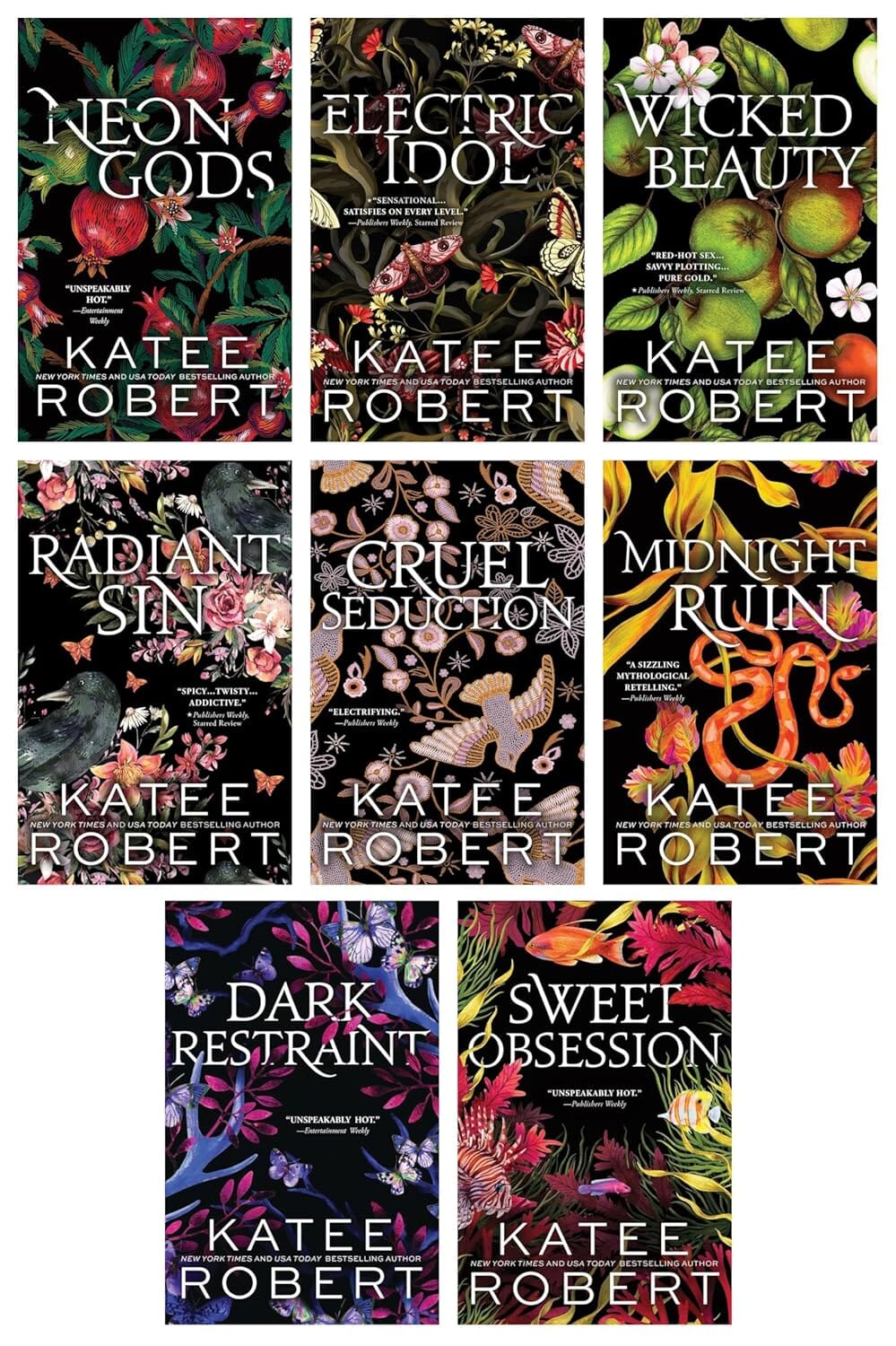 Dark Olympus Series By Katee Robert 8 Books Collection Set - Fiction ...