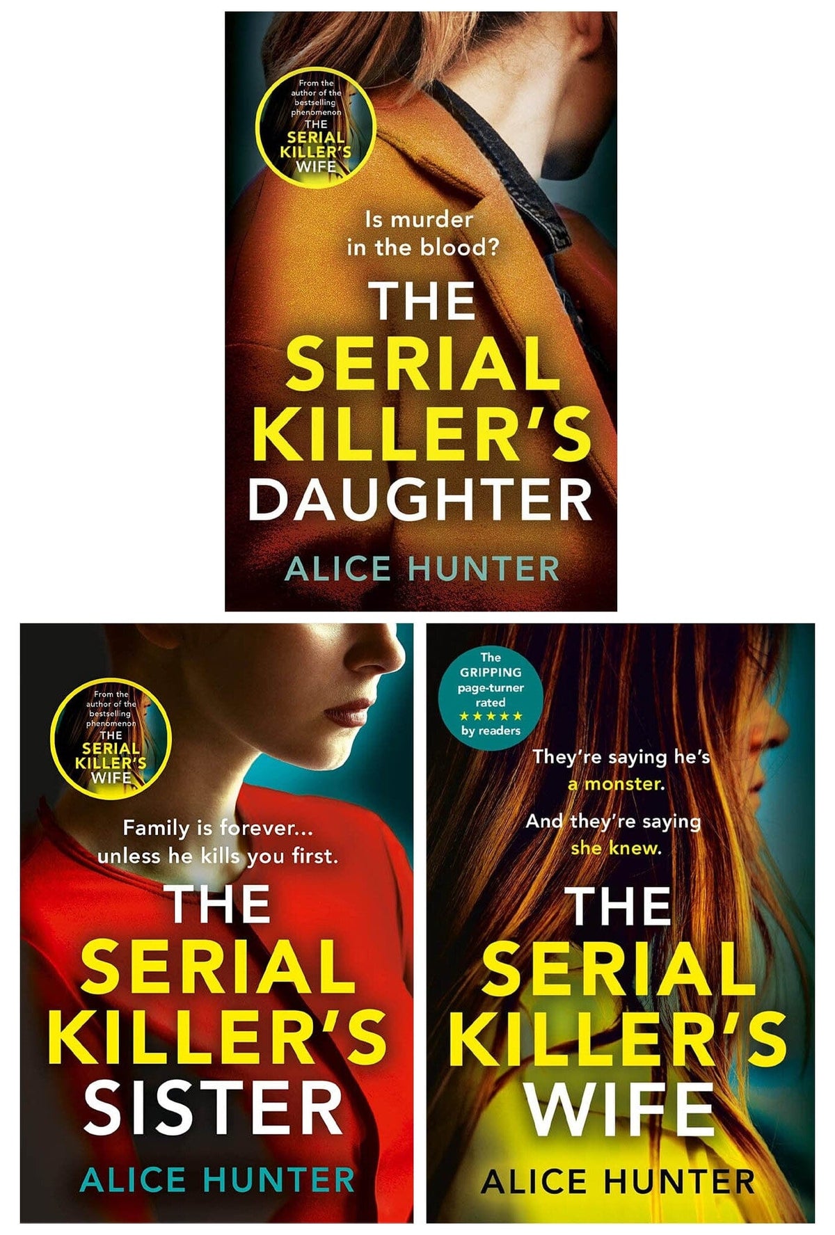The Serial Killer Series By Alice Hunter 3 Books Collection Set - Fict ...