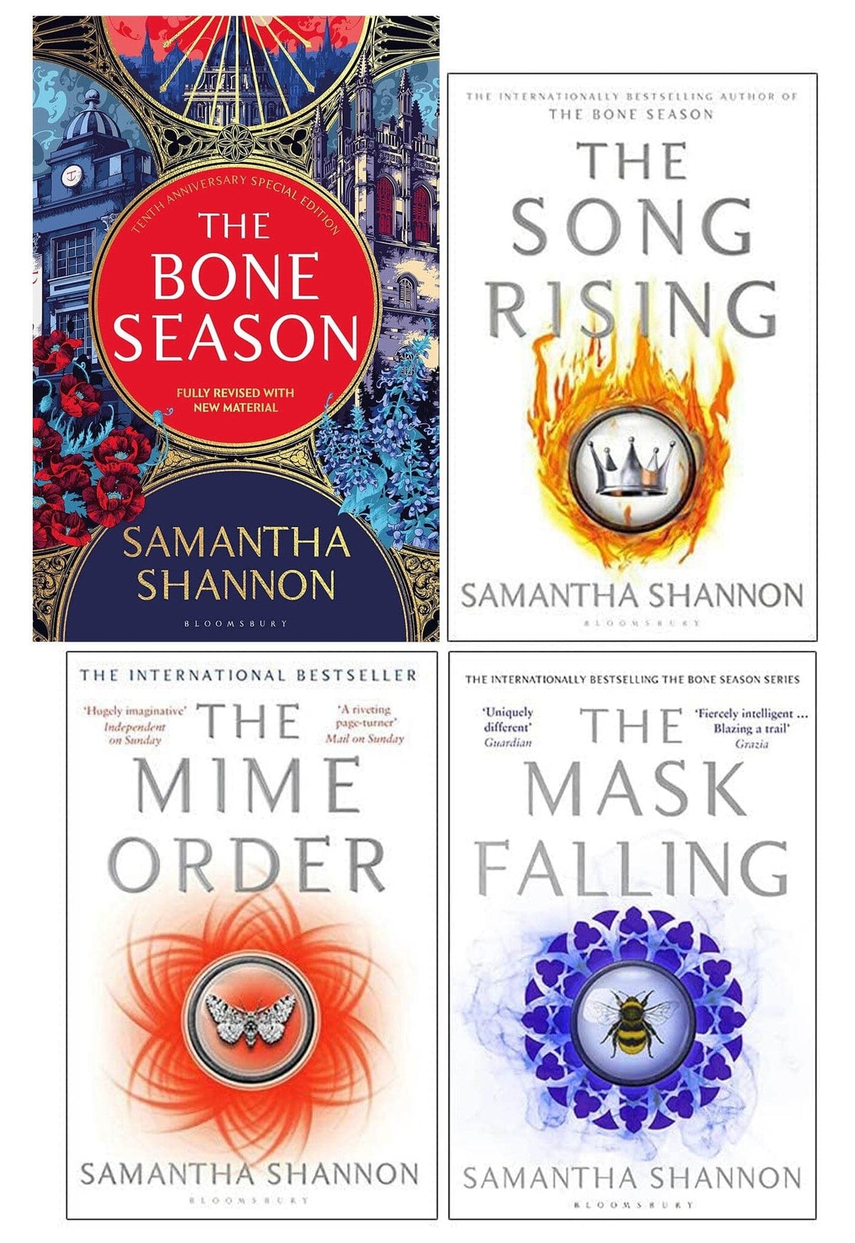 The Bone Season Series By Samantha Shannon 4 Books Collection Set - Fi ...