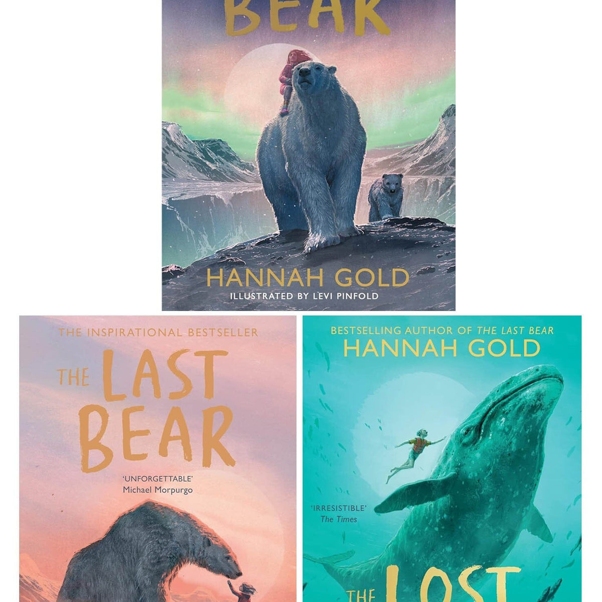 The Lost Whale, The Last Bear & Finding Bear By Hannah Gold: 3 Books C ...