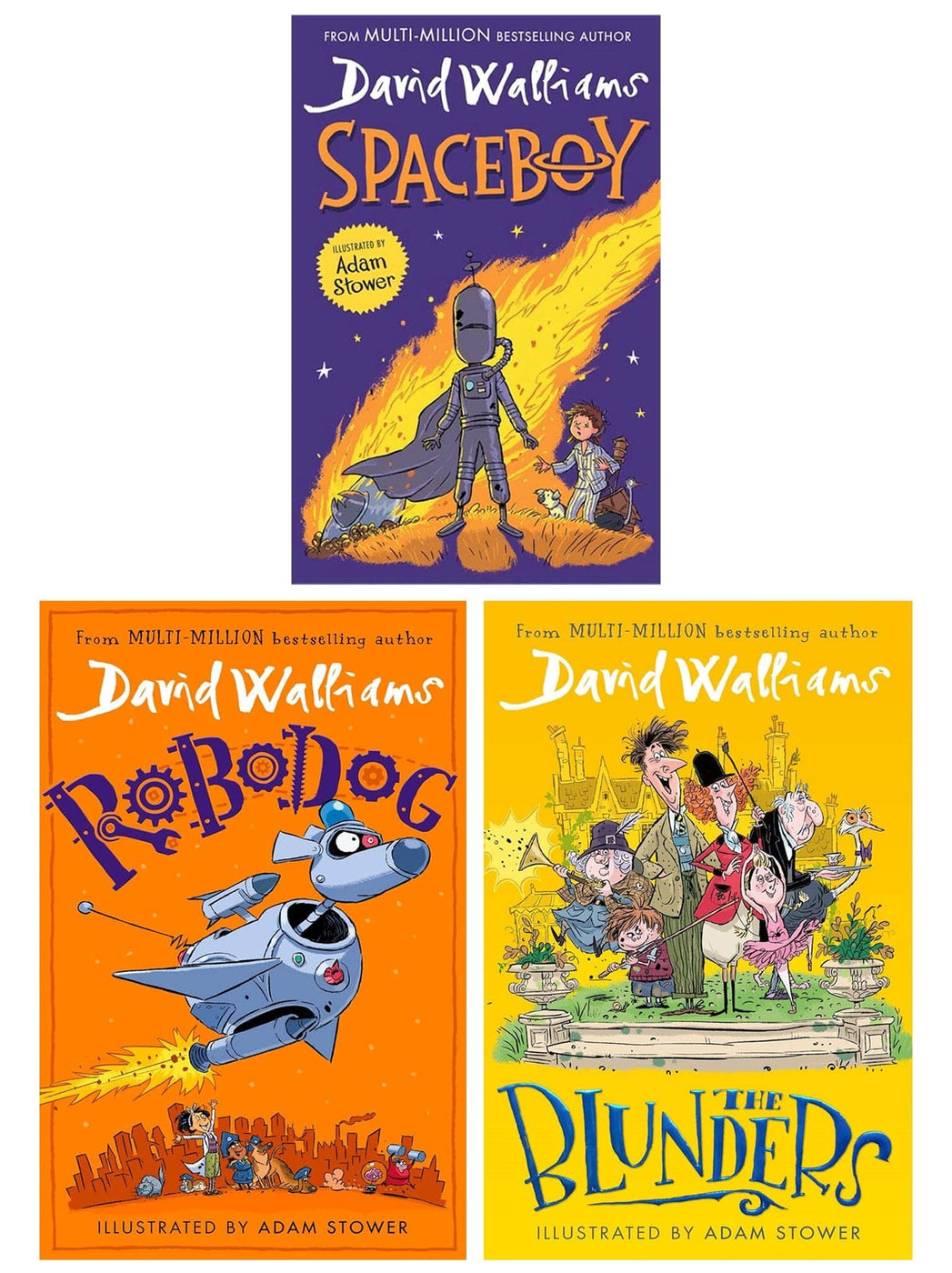 David Walliams Collection (Robodog, The Blunders & Spaceboy) 3 Books S — Books2Door