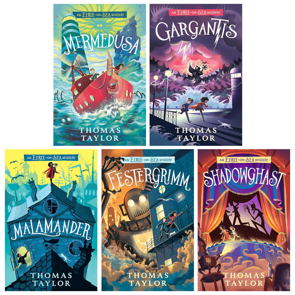 An Eerie-on-Sea Mystery Series By Thomas Taylor 5 Books Collection Set ...