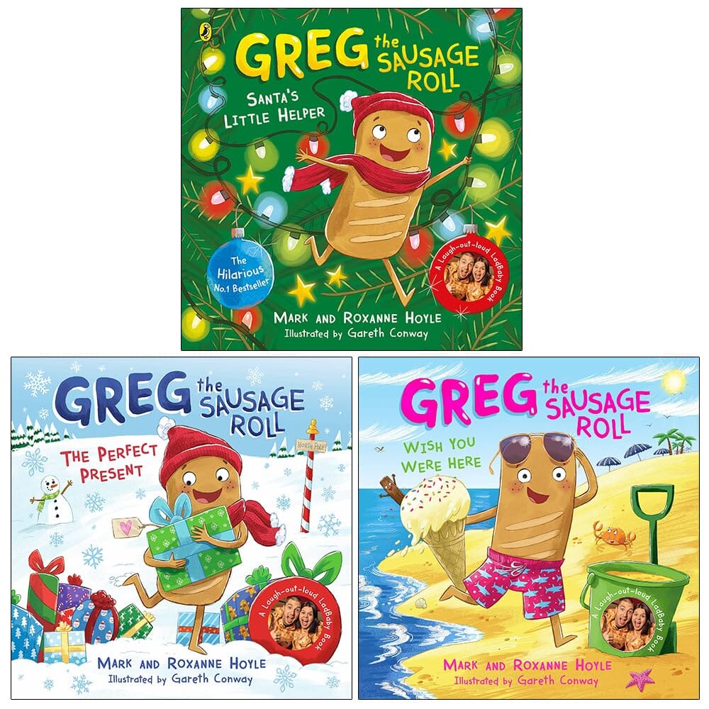Greg the Sausage Roll Collection Illustrated 3 Books Set By Mark & Rox ...