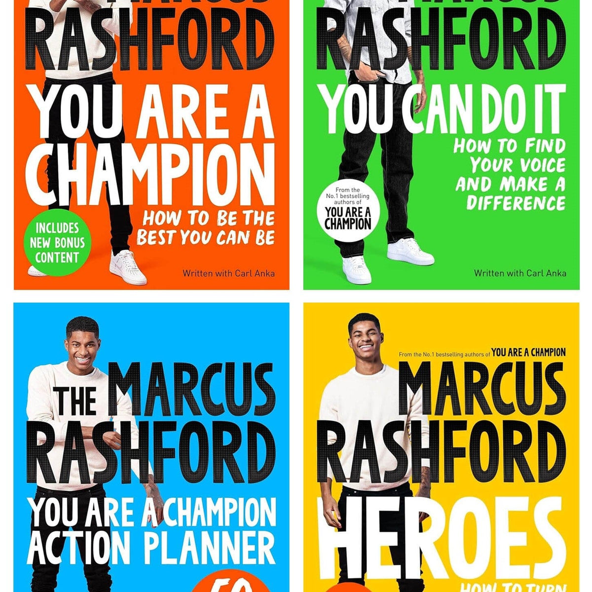 Marcus Rashford's You Can Do It: 4 Books Collection Set - Ages 10-14 ...