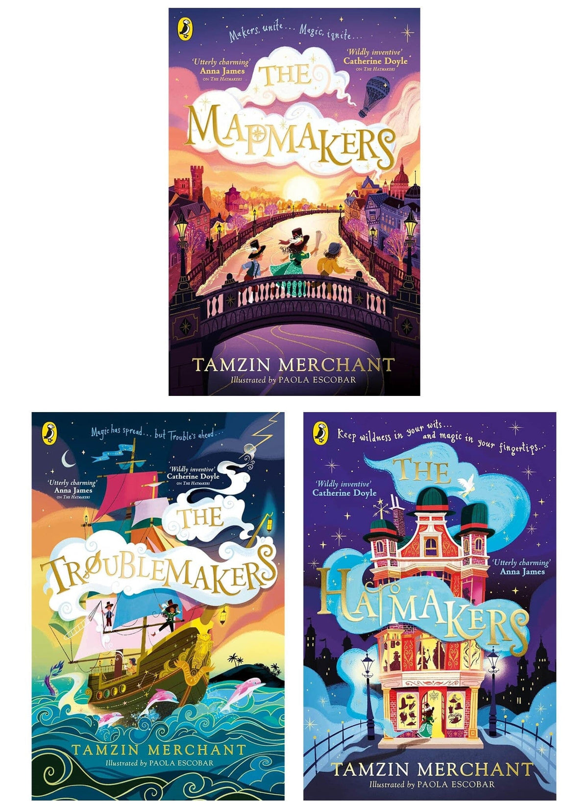The Hatmakers Series By Tamzin Merchant 3 Books Collection Set - Ages ...