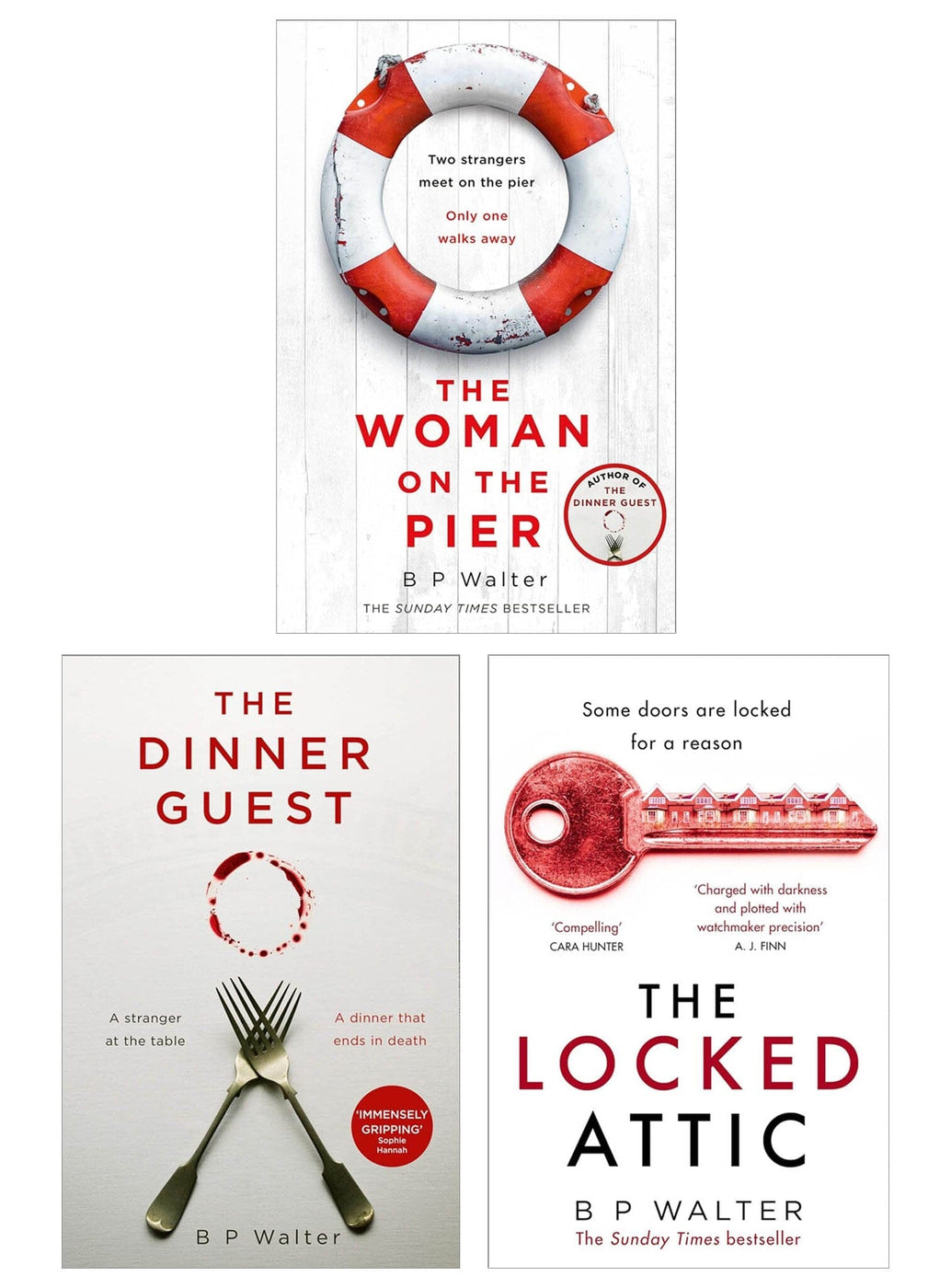 BP Walter 3 Books Collection Set - Fiction - Paperback — Books2Door