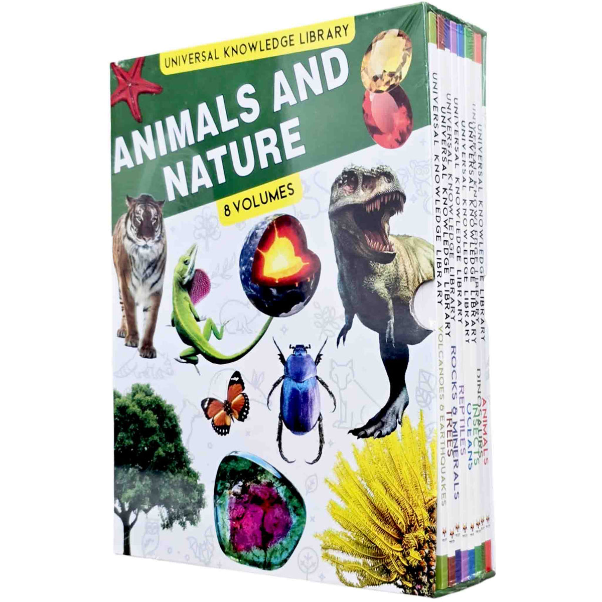 Universal Knowledge Library Series: Animals and Nature 8 Books Collect ...