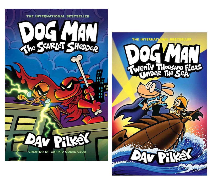Dog Man Series by Dav Pilkey Book No. 11 & 12 Collection 2 Books Set ...