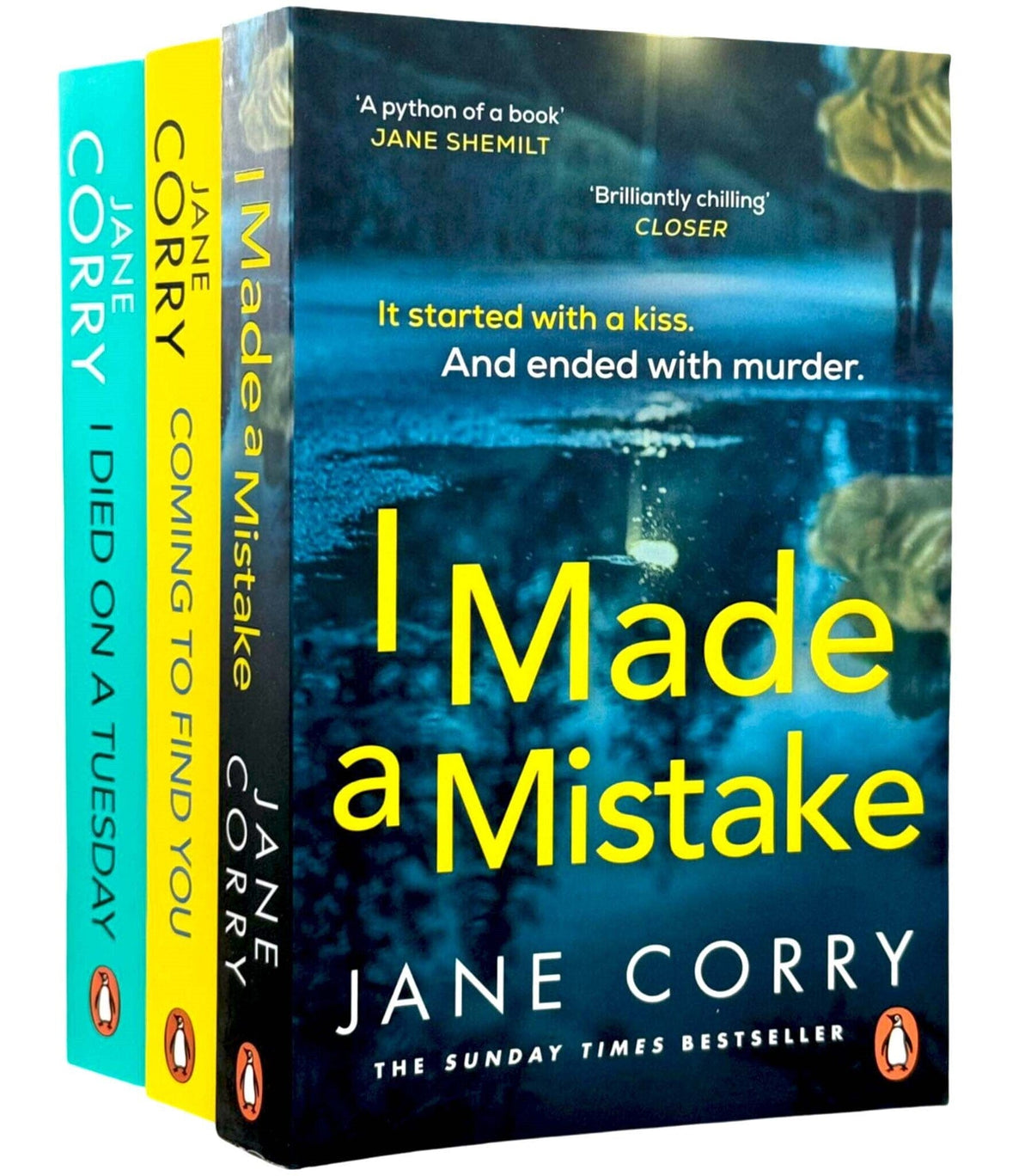 Jane Corry: I Made a Mistake, Coming To Find You & I Died on a Tuesday — Books2Door