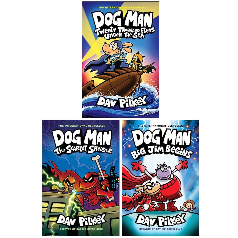 Dog Man Series by Dav Pilkey (Book 11-13) Collection 3 Books Set - Age ...
