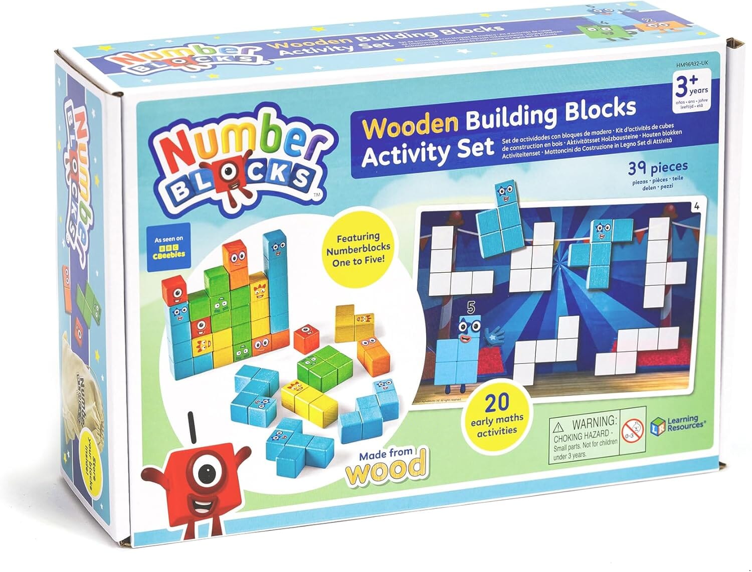 Numberblocks Wooden Building Blocks Activity Set by Learning Resources ...