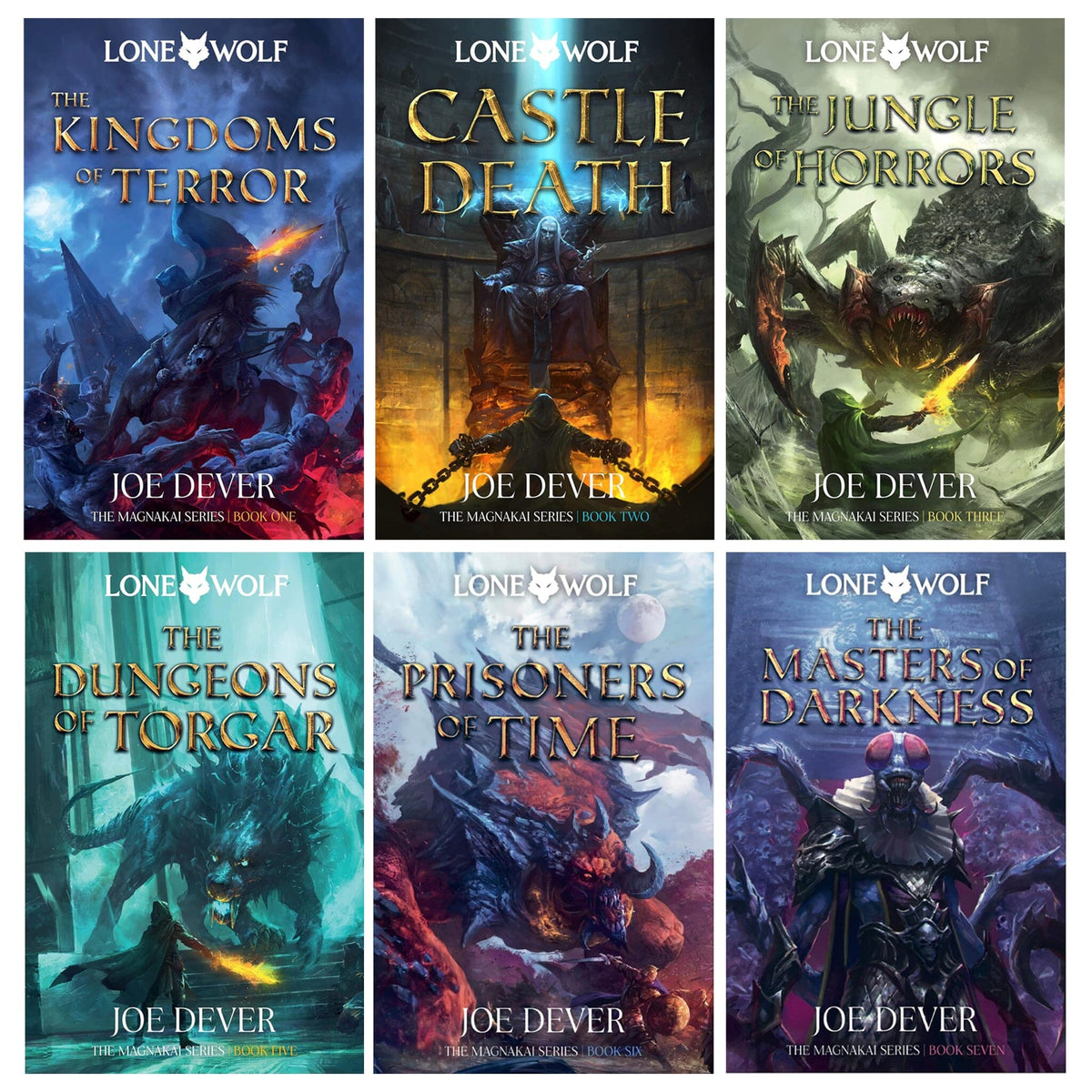 Lone Wolf Series by Joe Dever (Books 6-8 & 10-12) Collection 6 Books S ...