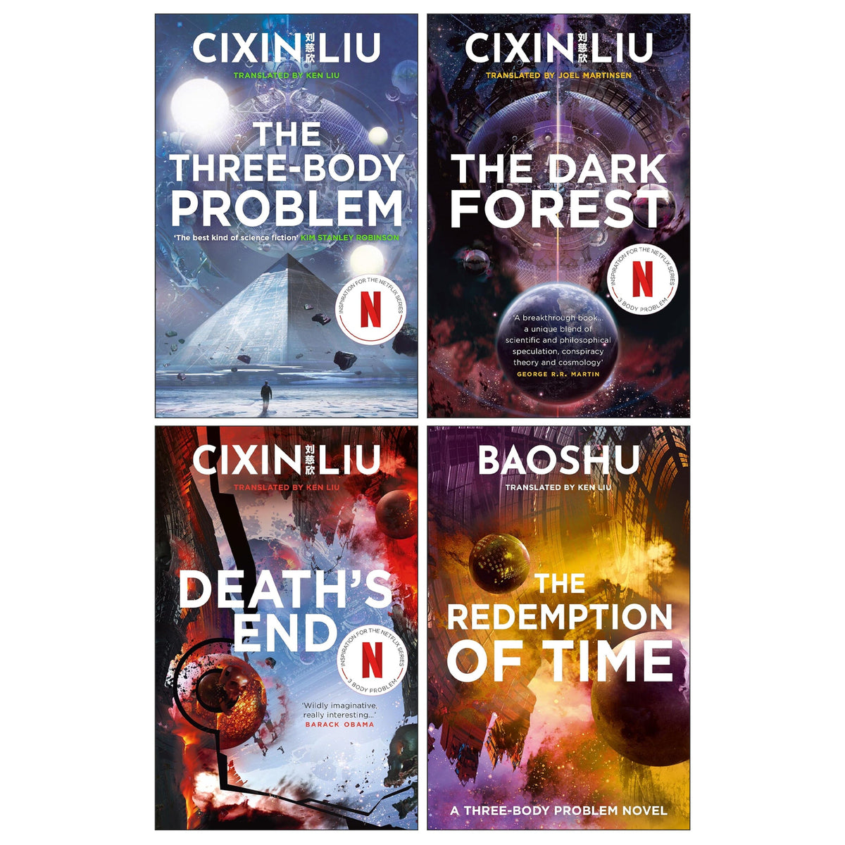 The Three-Body Problem Novels By Cixin Liu & Baoshu 4 Books Collection ...