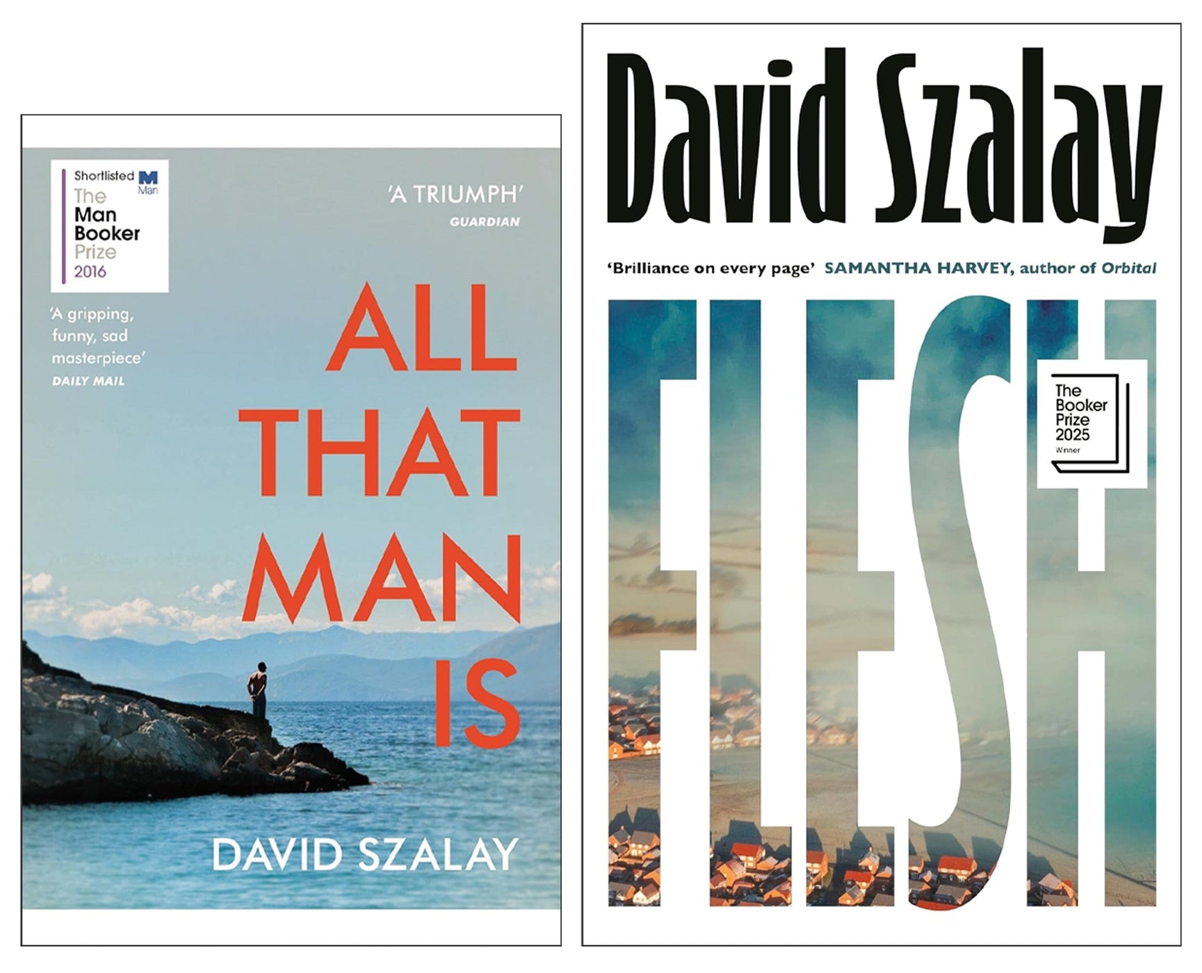 David Szalay Collection (All That Man Is & Flesh) 2 Books Set - Fictio ...