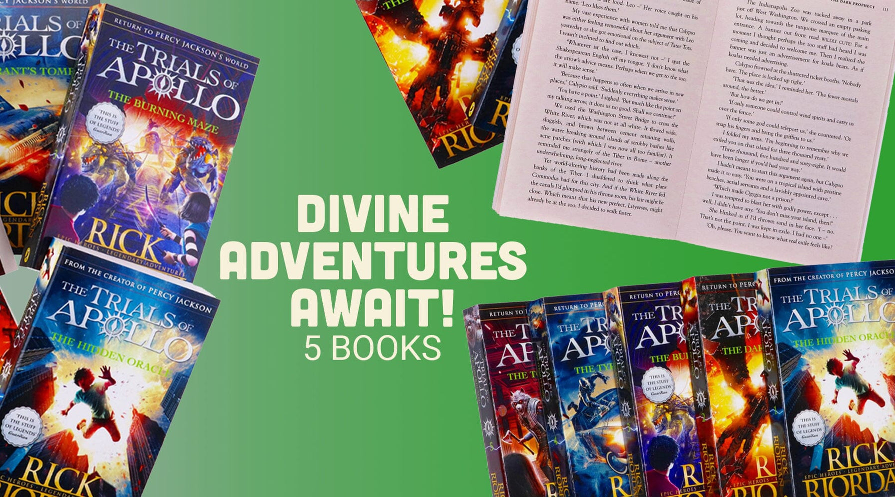 Rick Riordan Trials of Apollo & Magnus Chase Series 8 Books Set Collec ...