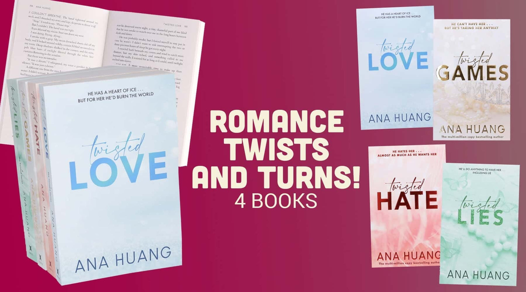 Twisted Series by Ana Huang 4 Books Collection - Books2Door