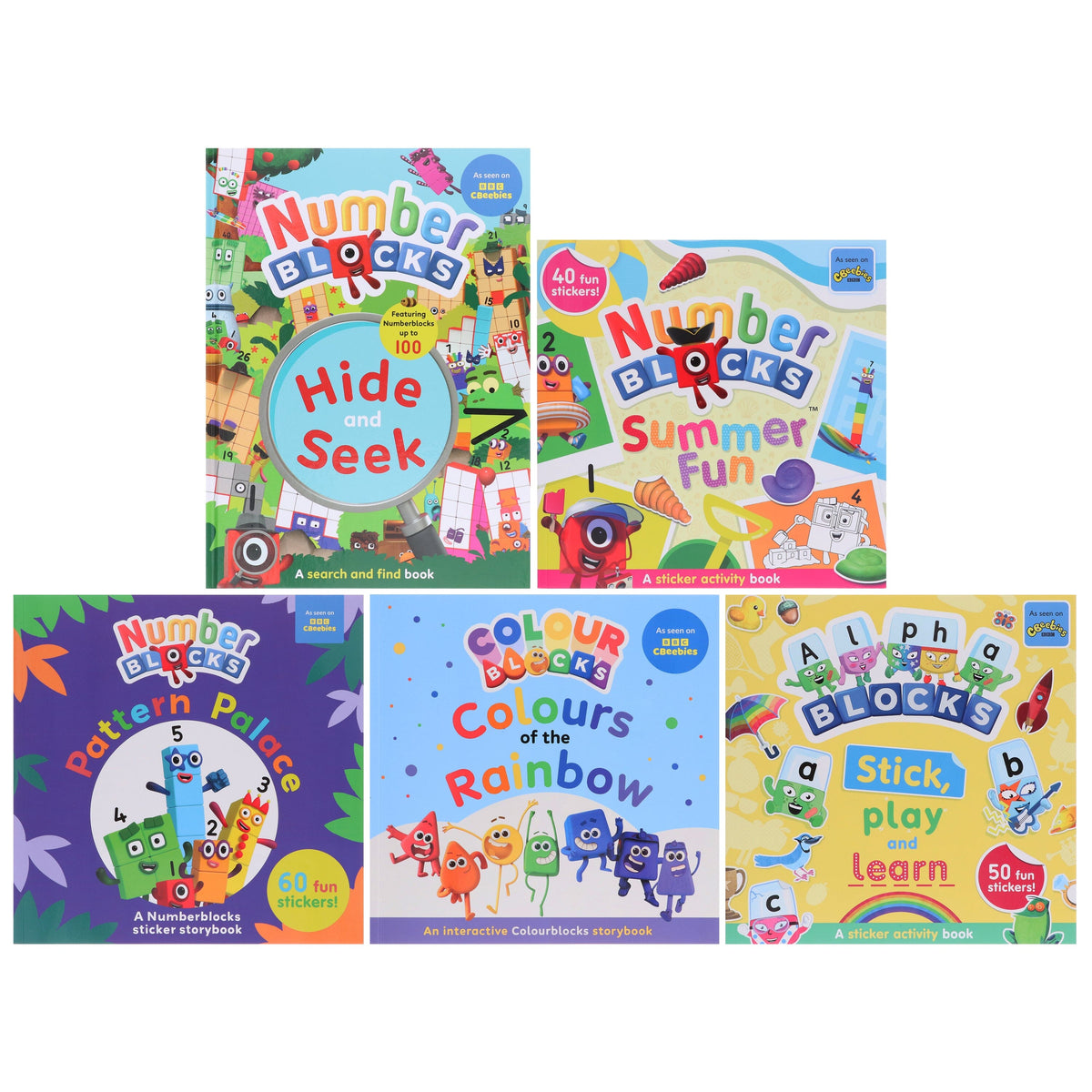 Numberblocks, Colourblocks & Alphablocks 5 Books Collection Set - Ages ...