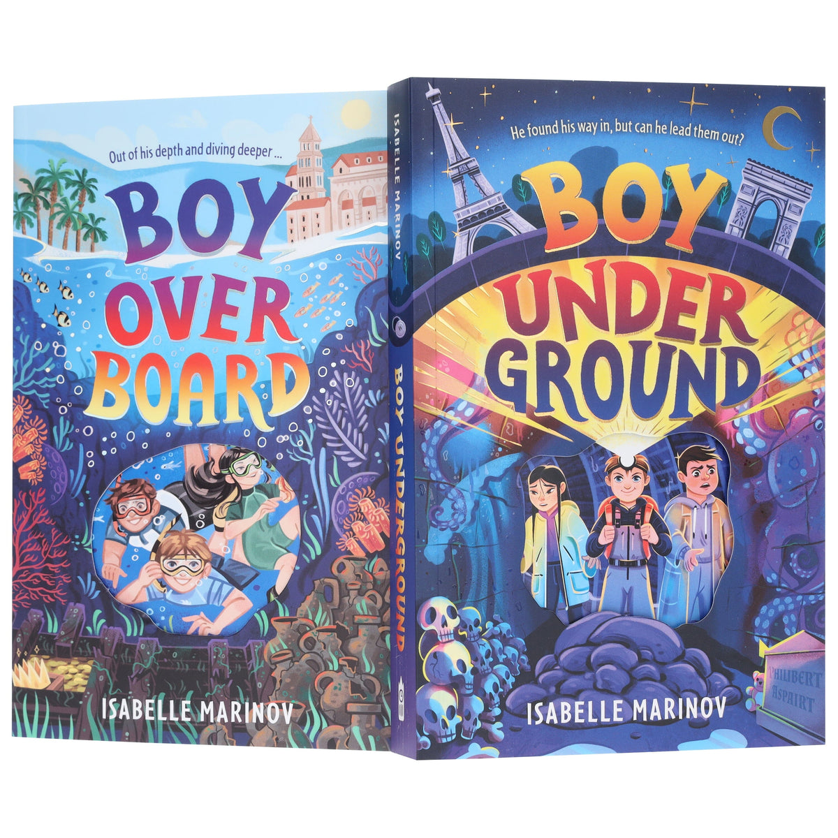 Isabelle Marinov Collection (Boy Underground & Boy Overboard) 2 Books ...
