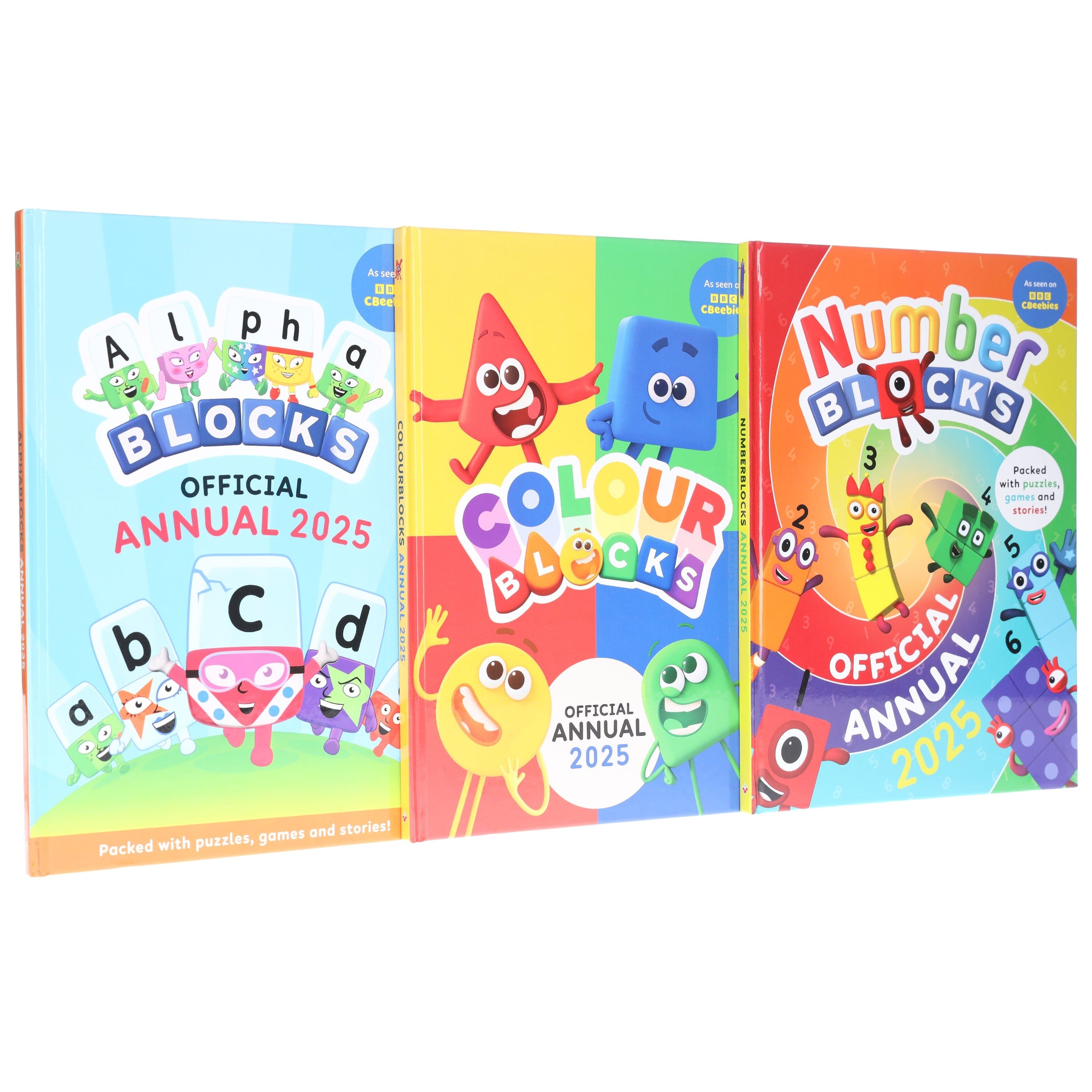 Numberblocks, Colourblocks & Alphablocks Annual 2025 By Sweet Cherry P ...