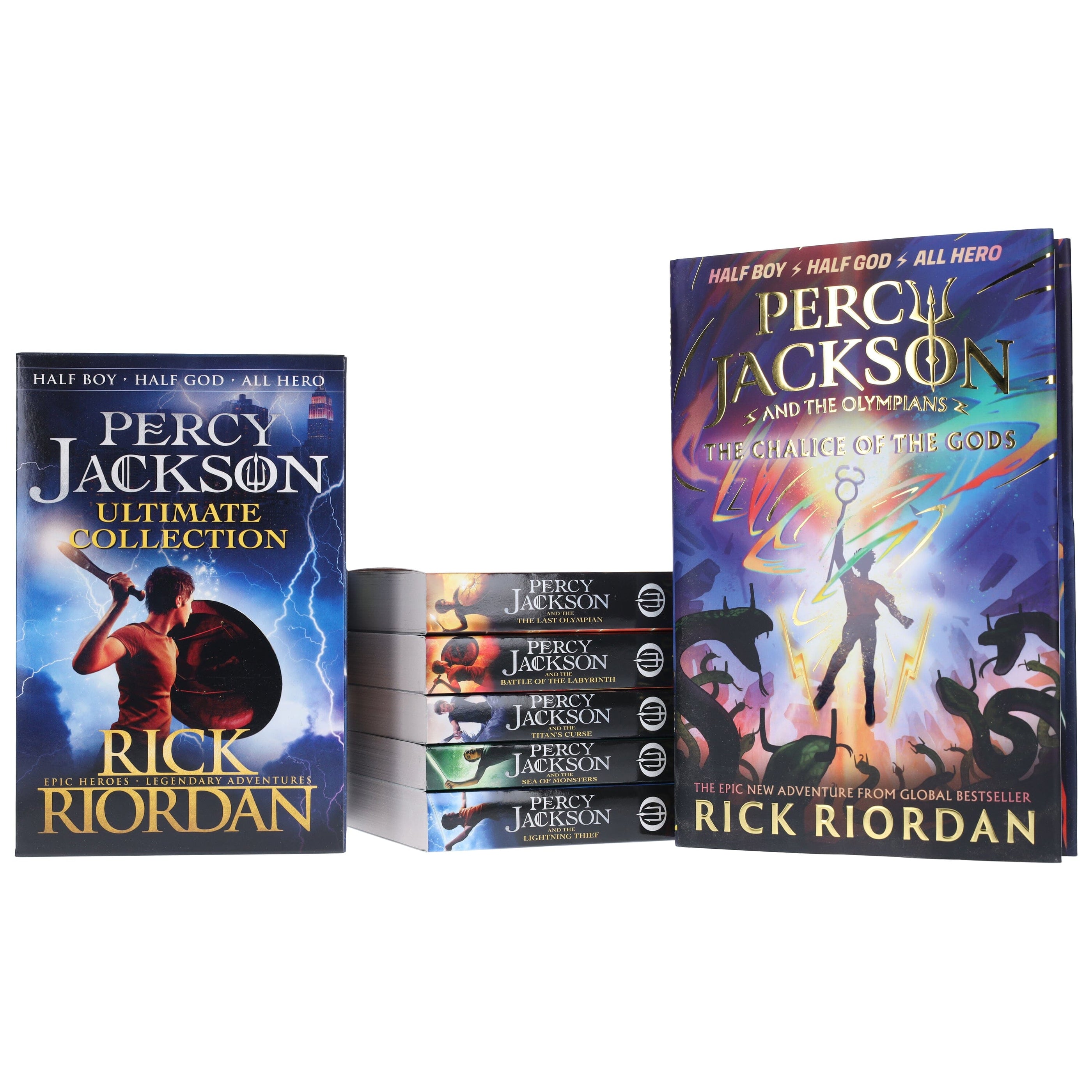 Percy Jackson by Rick Riordan 6 Books Collection Set - Ages 9-14 - Pap ...