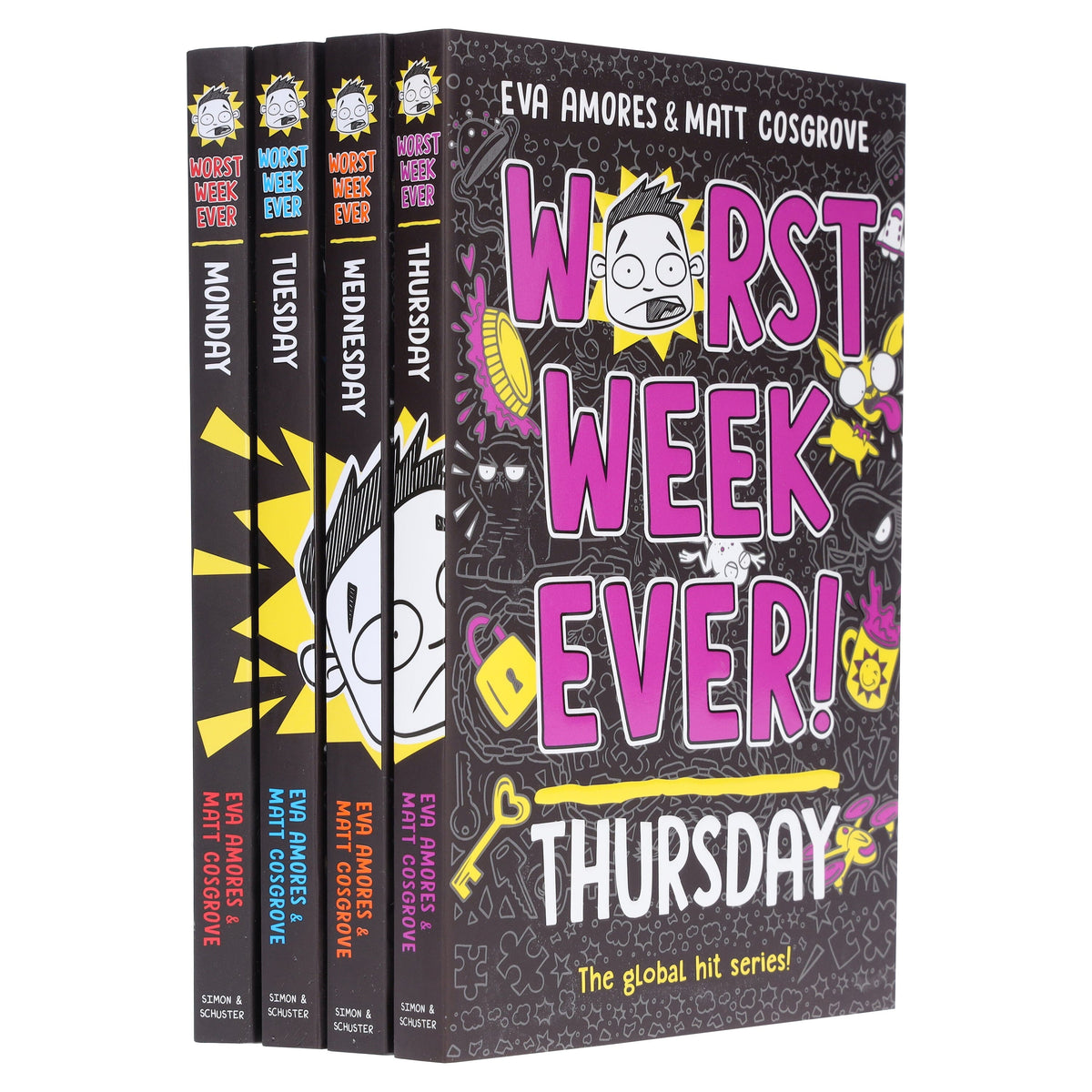 Worst Week Ever! Series By Eva Amores And Matt Cosgrove 4 Books Collec ...