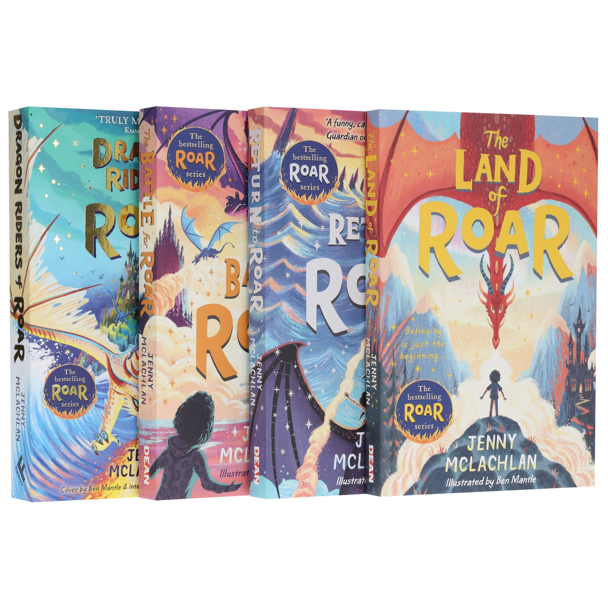 The Land of Roar Series by Jenny McLachlan Illustrated 4 Books Collect ...