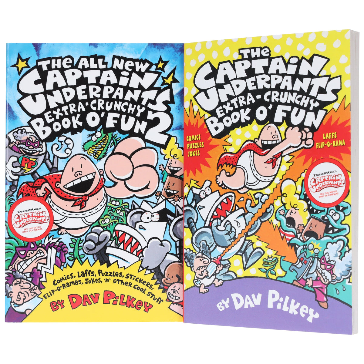 The Captain Underpants Extra-Crunchy Book O'Fun (Book 1 & 2) By Dav Pi ...