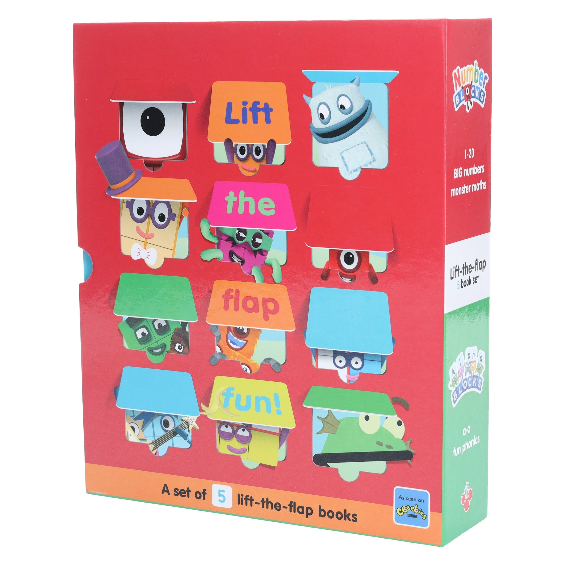 Numberblocks and Alphablocks Lift-the-Flap 5 Books Collection Set By S ...