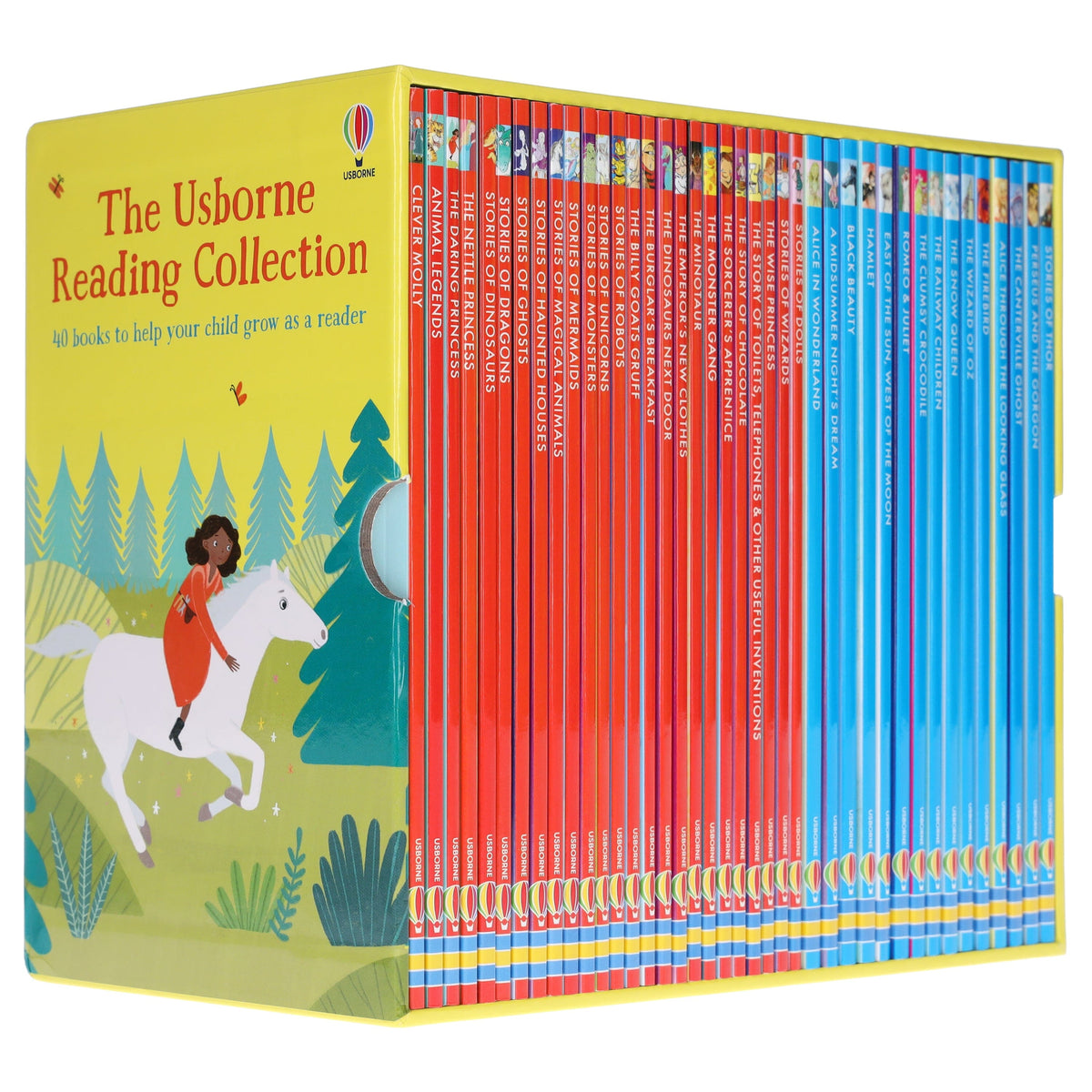 The Usborne Reading 40 Books Collection Box Set (with Free Audio Onlin ...